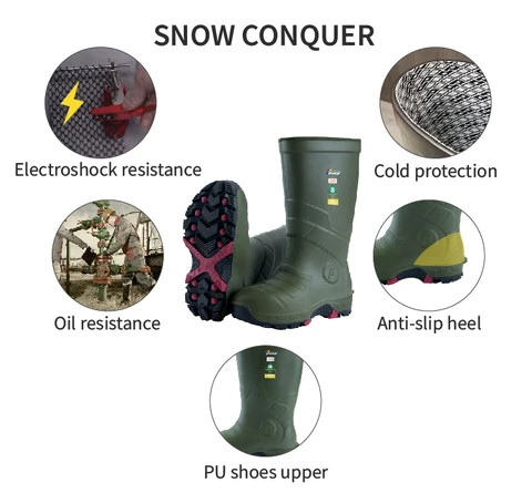 Buy Pinnip Mining Safety Boots Waterproof, Insulated, Impact-resistant ...