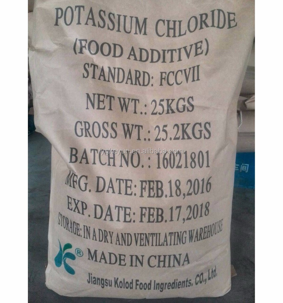 Buy Potassium Chloride Food Grade For Carrageenan Production from ...