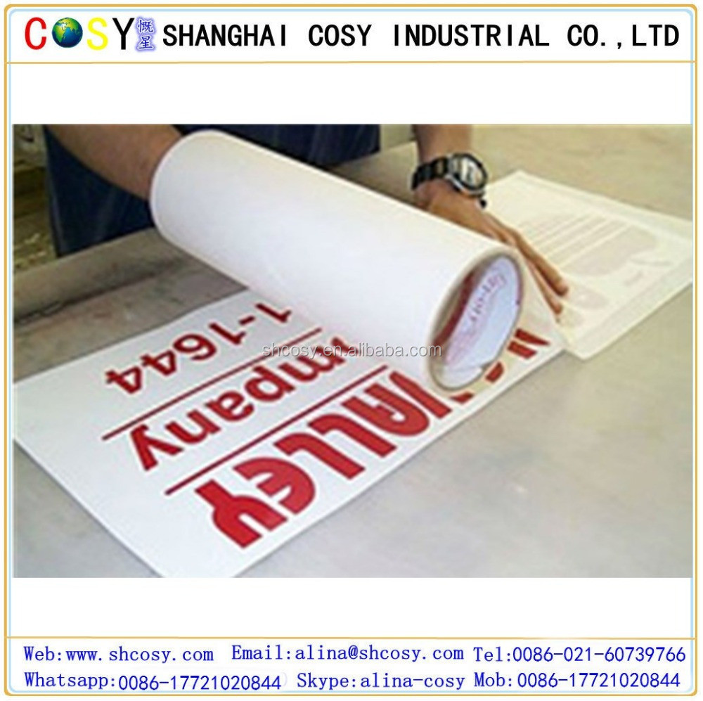 Buy Pvc Transfer Film Transparent Heat Transfer Polyester Vinyl Film ...