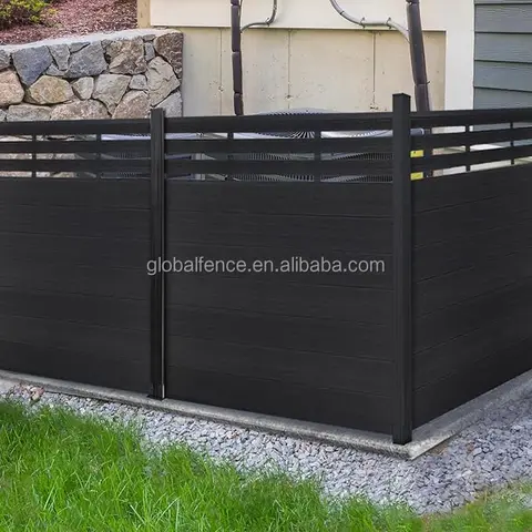 Buy Reilbu Outdoor Wood Plastic Composite Fence Panel, Waterproof ...