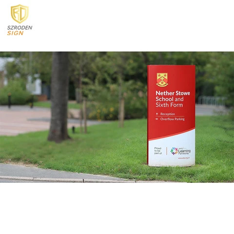 Buy Shenroden Outdoor Wayfinding Led Stainless Steel Pylon Sign Totem ...