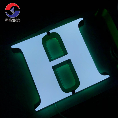 Buy Shining Factory 3d Acrylic Led Illuminated Letters Digital Signage ...