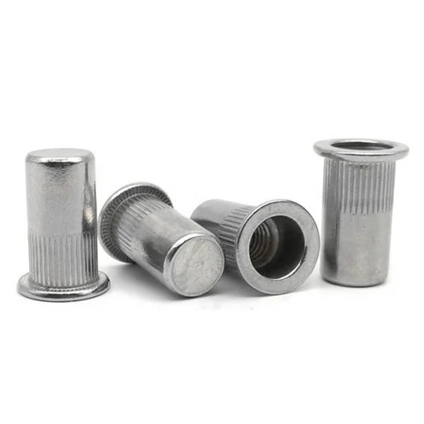 Buy Stainless Steel 304 316 Knurled M3 M4 M5 M6 M8 M10 M12 Flat Head ...