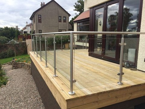 Buy Sus 304 Satin Surface Glass Balustrade Railing Australia Railings ...