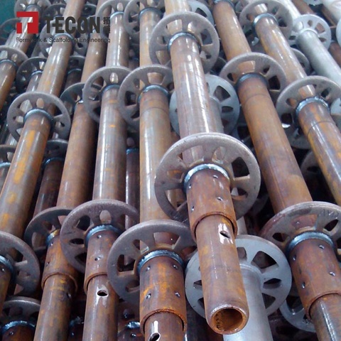 Buy Tecon Metal Ringlock Scaffolding For Building Construction Hot Dip Galvanized Shoring Bridge ...