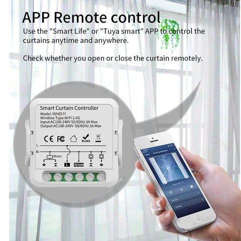 Buy Tidelink Tuya Smart Curtain Switch Diy Module Wifi/zigbee Voice ...