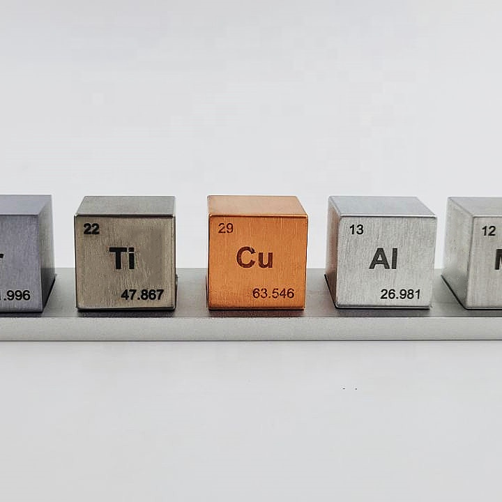 Buy Titanium Metal 10mm Cube 99.96% Engraved Periodic 1 Inch Table Of ...