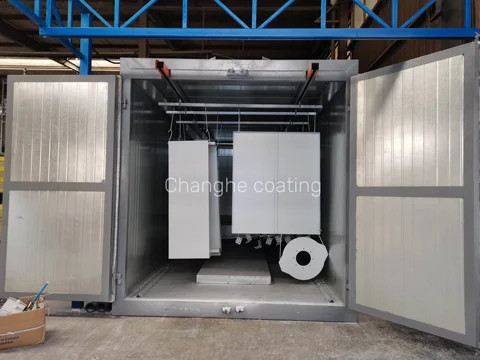 Buy Walk-in Manual Electrostatic Powder Coating Line Batch Diesel ...