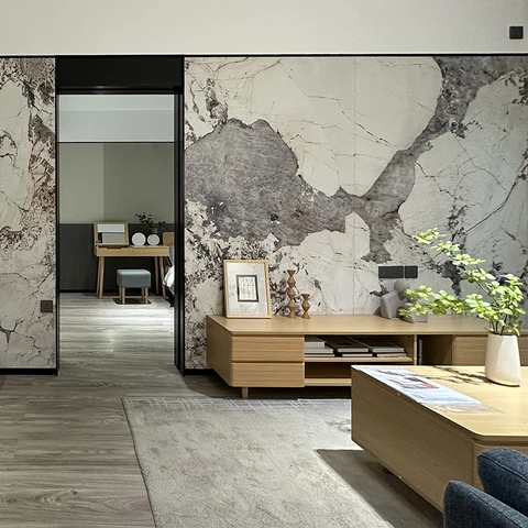 Buy Wholesale Pandora Wall Panel Board White Marble Sheet High Gloss ...