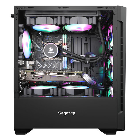 Buy Ygm M-atx/itx Acrylic Pc Case Desktop Computer Case Silent Water ...