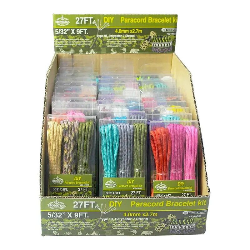 Buy Special Hongda 4 Mm 2.7 M Polyester 7 Strands Diy Paracord Bracelet Kit For Hiking Gear from ...