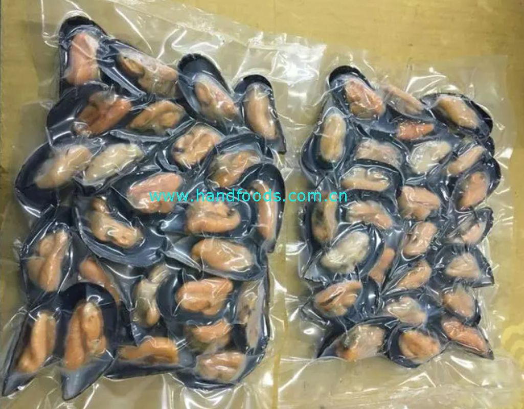 Buy Frozen Cooked Half-shell Blue Mussel from Hand Foods (Dalian) Co ...