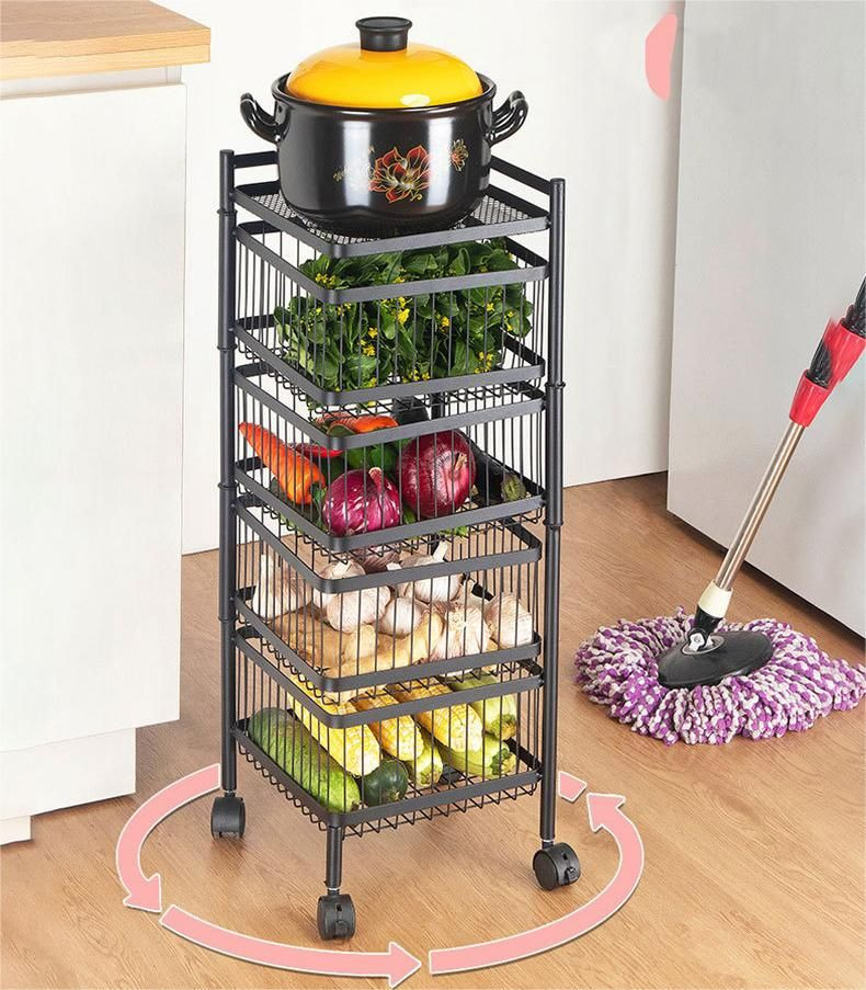 Buy Kitchen Storage Fruit And Vegetable Rack, Floor-standing Multi ...