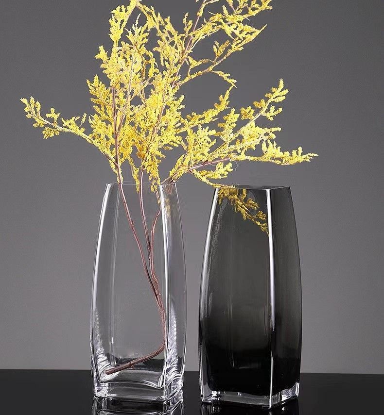 Buy Triangular Glass Vase from Shanxi Zhenxin Glass, China | Tradewheel.com