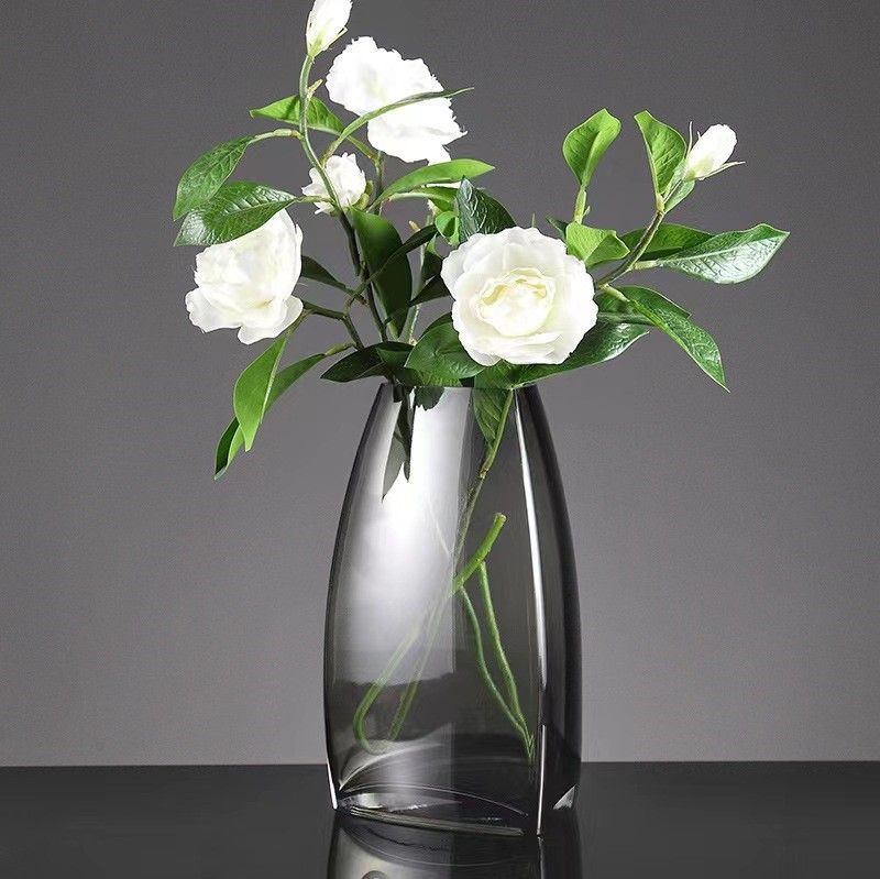 Buy Triangular Glass Vase from Shanxi Zhenxin Glass, China | Tradewheel.com