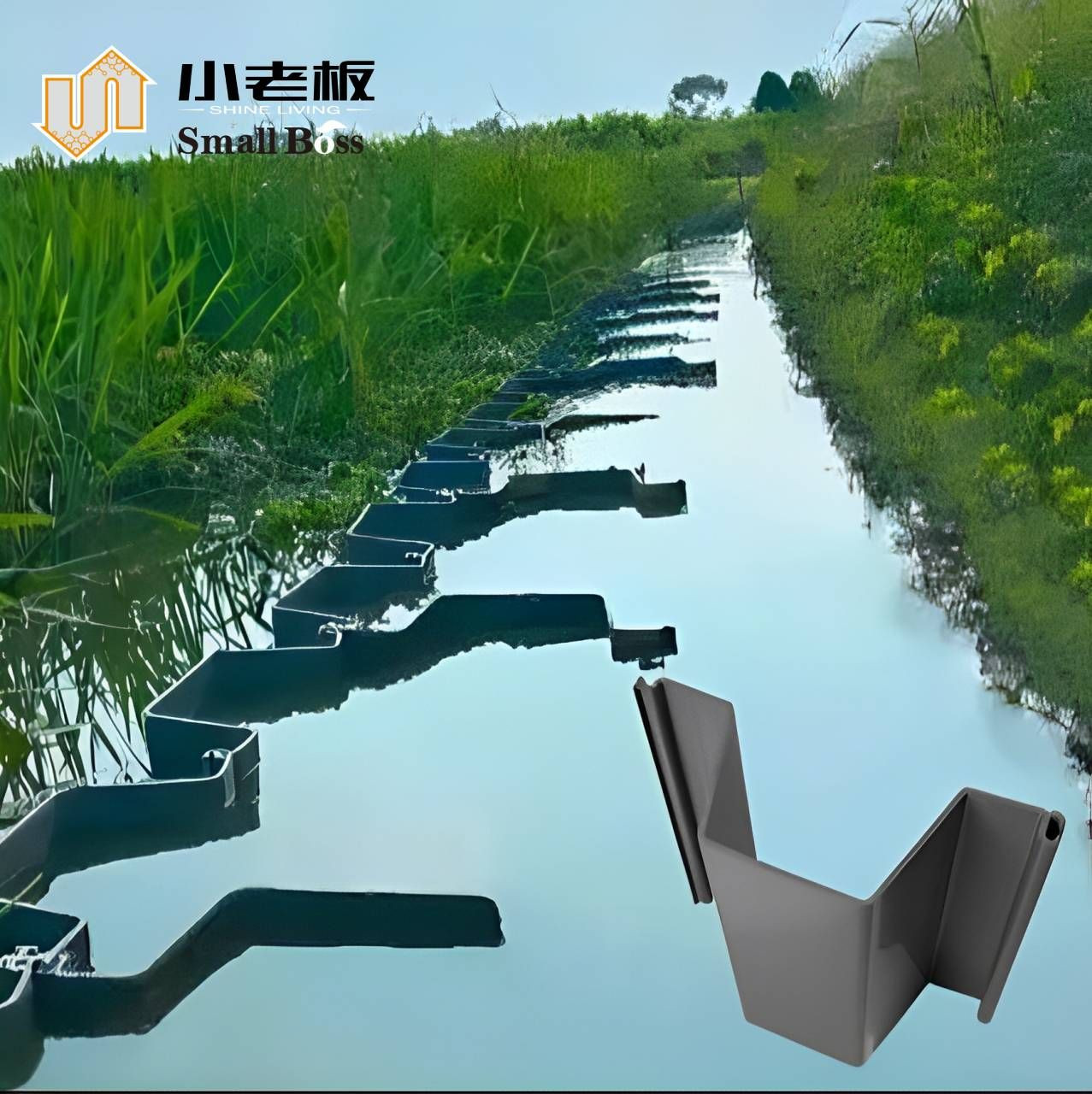 Buy U Type Pvc Sheet Pile Vinyl Sheet Pile Su457 from Tong Xiang Small ...