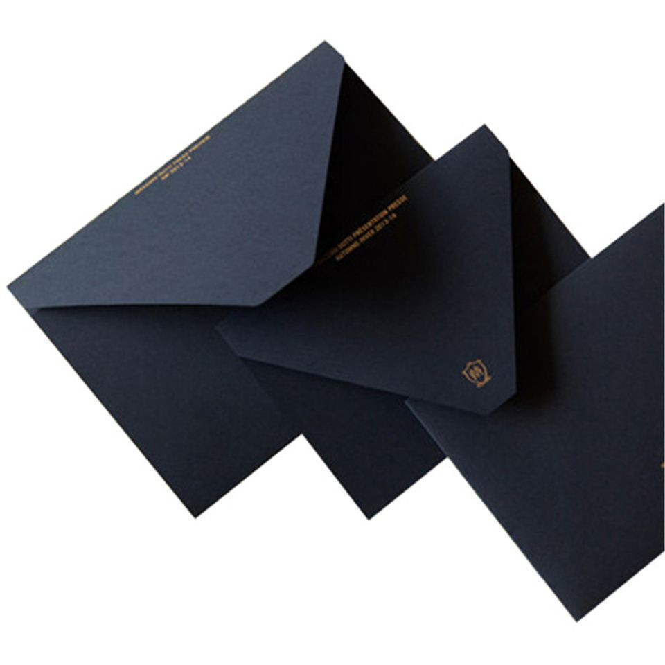 Buy Custom Printed Wedding Invitation Packaging Gold Foil Self Seal ...
