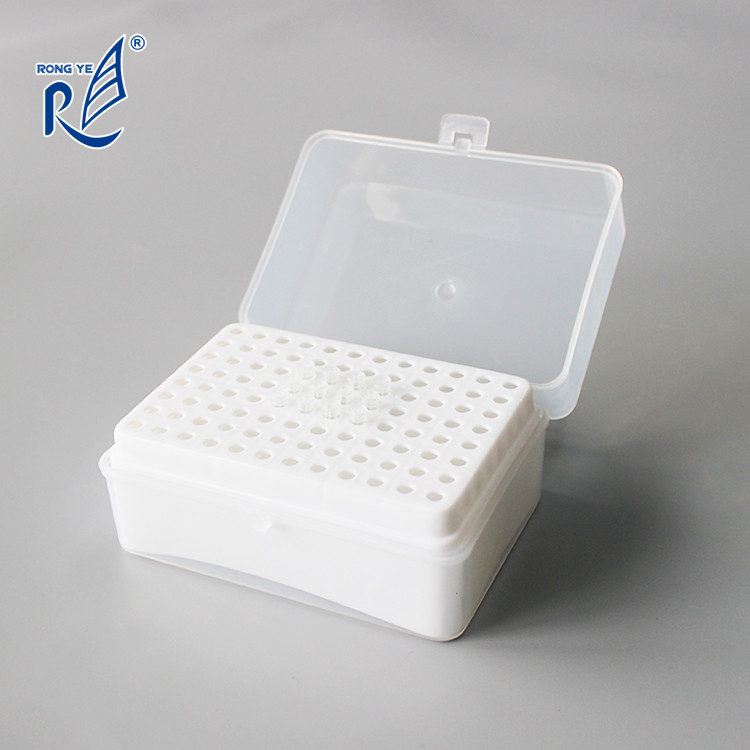 Buy 1000ul/100wells High Quality Empty Pp Pipette Tip Box With Lid ...
