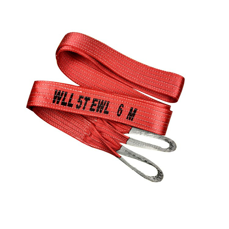 Buy 10ton Polyester Webbing Sling Belt Color Code Flat Braided Lifting ...