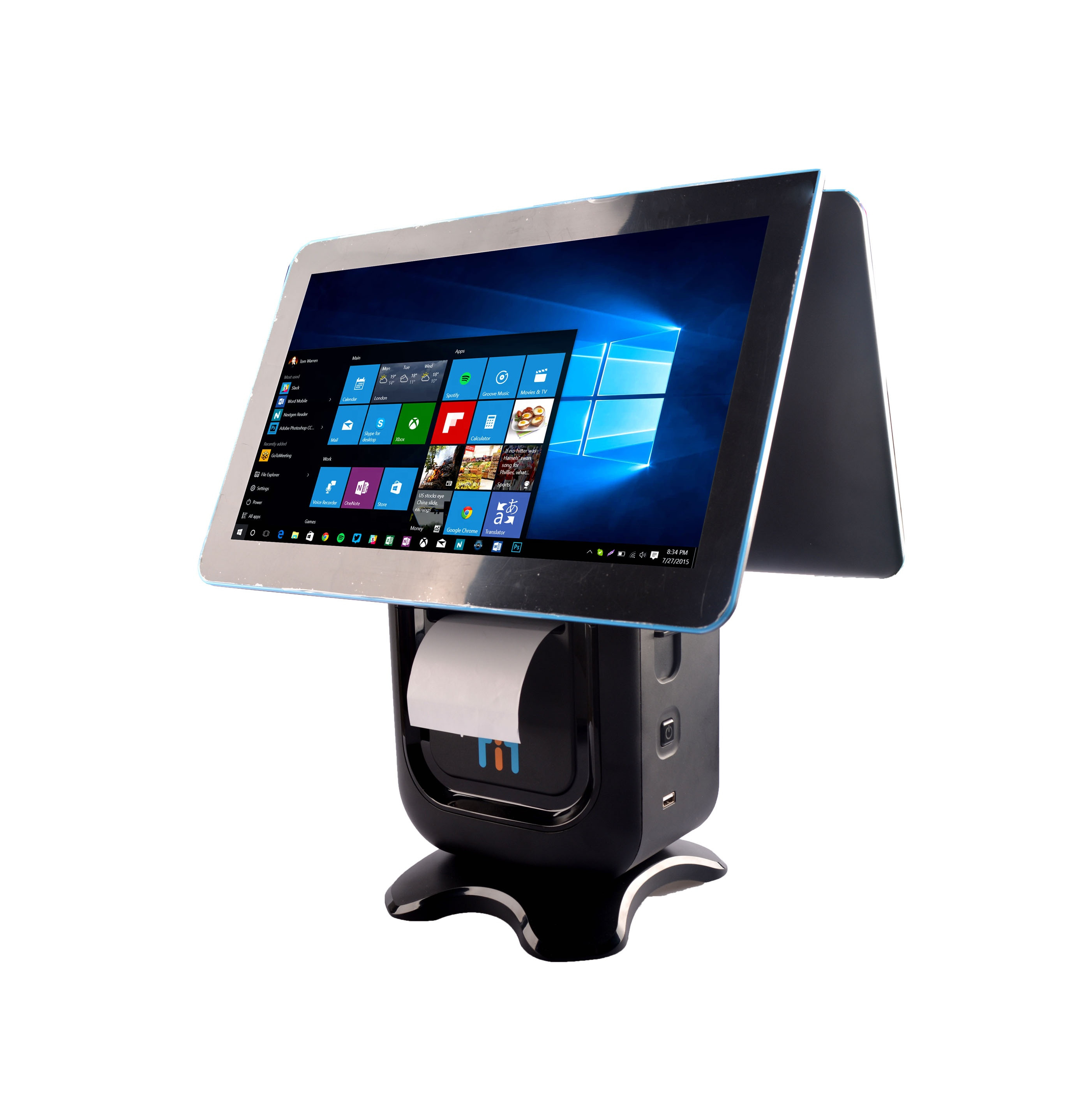 Buy 14.1 Inch Pos All In One Billing Pos Terminal Machine With Thermal ...
