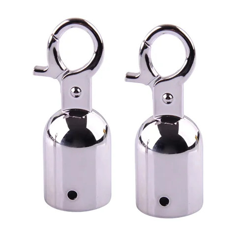 Buy 6pcs Silver 28mm Rope Barrier Stopper Cord End Caps Heavy Duty ...