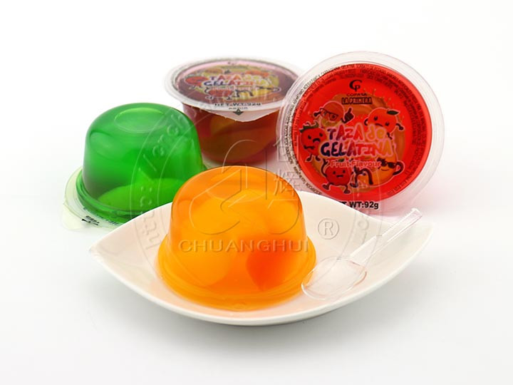 Buy 92g Big Jelly Pudding Cup Fruits Inside/filling Fruits Pulp Jelly ...