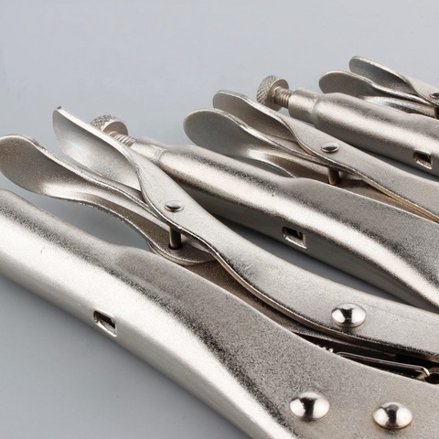 Buy Adjustable Pressure Heavy Pliers Crv Curved Jaw Locking Pliers Hand ...