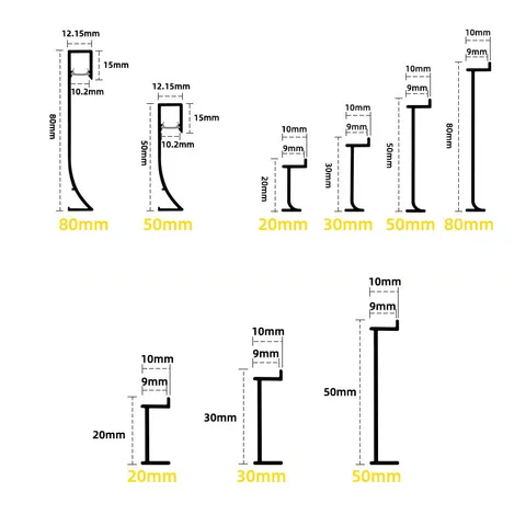 Buy Aluminum Alloy Embedded Skirting Wire Metal Embedded Skirting Wire ...