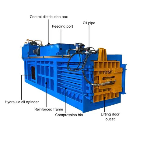 Buy Brd 100t Multi-purpose Horizontal Waste Baler Machine Ideal For ...