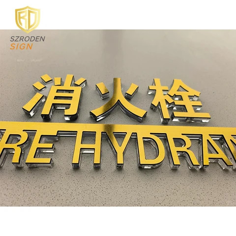 Buy Custom Acrylic Sign Metal Face Crystal Alphabet Letters 3d Plastic ...