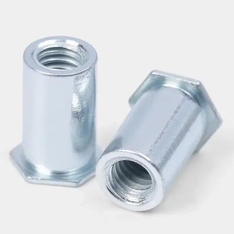 Buy Custom Carbon Steel Hole Through Hex Standoff Nut Self Clinching ...