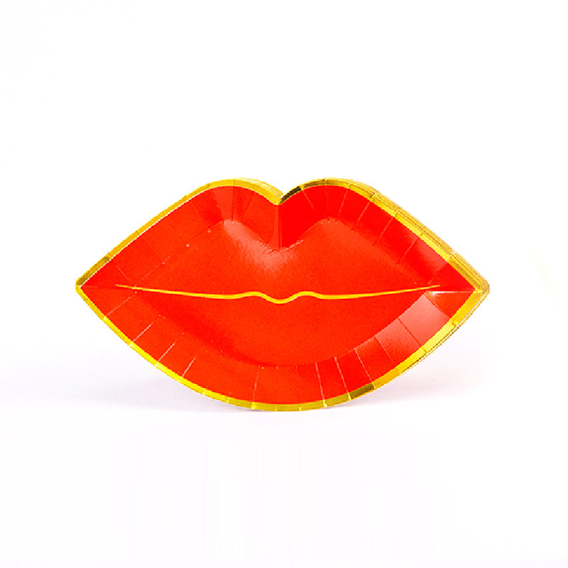 Buy Custom Printed Wedding Lips Disposable Paper Plates For Valentine ...