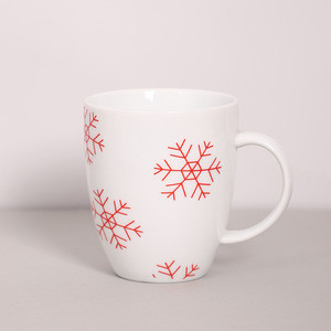 Buy Custom Printing Red Snowflake Porcelain Dinnerware Bowl Plate ...