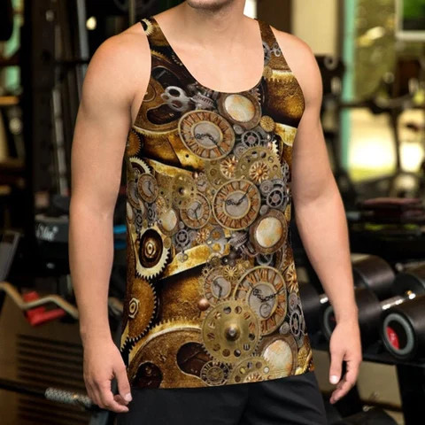Buy Custom Steampunk Tank Top All Over Print Tank Top Steampunk Style ...