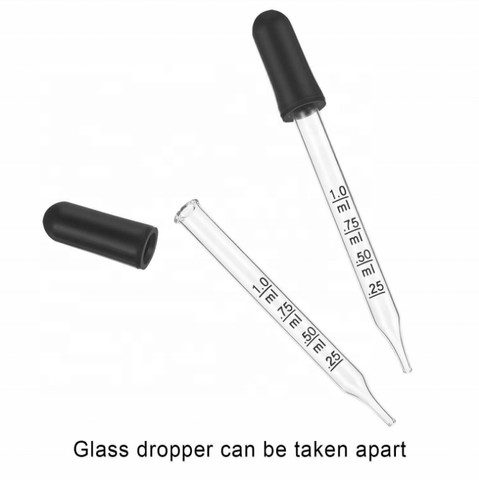 Buy Customizable Experimental Straight-tip Glass Graduated Dropper 1ml ...