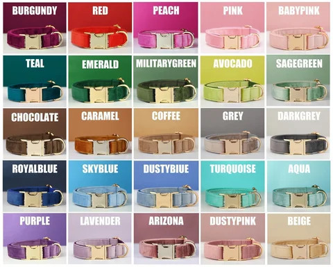 Buy Customized Dog Collar Luxury Colorful Dog Collar Metal Buckle Dog ...