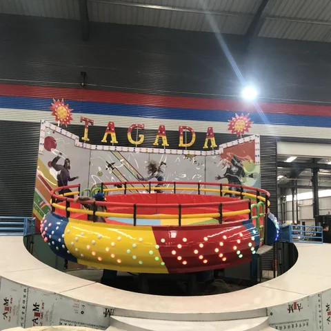 Buy Customized Indoor Disco Turntable Amusement Ride Fiberglass Metal ...