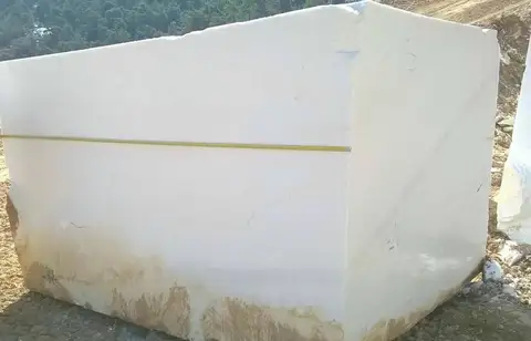 Buy Customized Large Size Pure White Marble Block Natural Stone ...