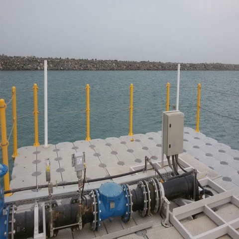 Buy Customized Modular Floating Pontoon Pump Bridge Seaside Pumping ...