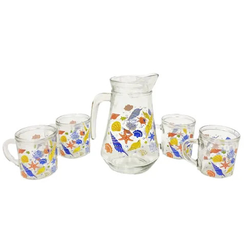 Buy Eco-friendly Glassware Set Drinking Glass Pitcher Cup Water Jug Set ...