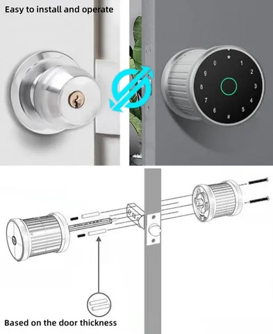 Buy Euro Standard Wifi Zigbee Tuya Smart Security Digital Luxury Cylinder Smart Door Lock from ...