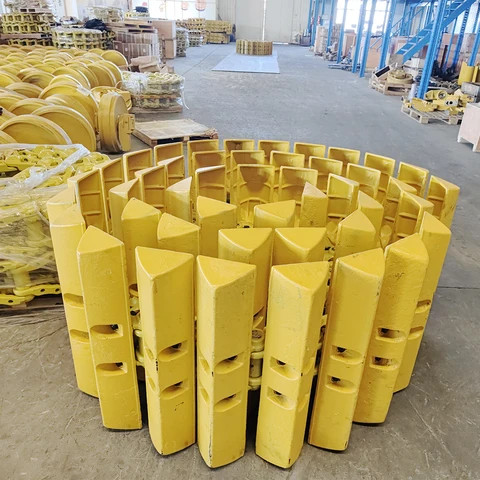 Buy Excavator Bulldozer Track Pad Roller Steel Material Track Link ...