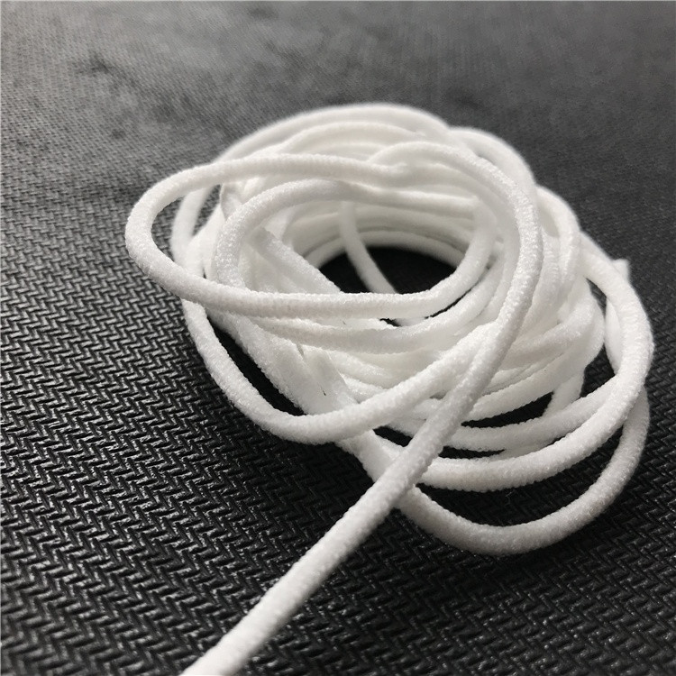 Buy Factory 3mm Soft Earloop Round Elastic Webbing For Disposable Face ...