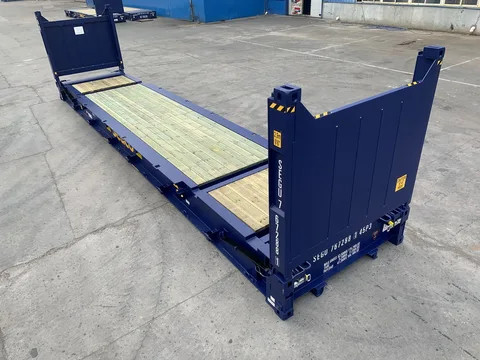Buy Factory Supply Foldable Double End Heavy Duty 40ft Flat Rack ...