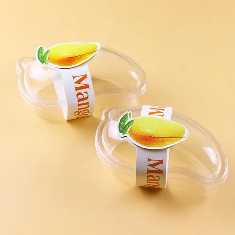 Buy Fruit Shaped Plastic Mango Box Pet Cake Packaging Box Wholesale ...