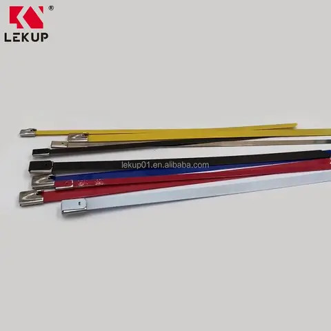 Buy Heavy Duty Metal Tie Wraps Multi-purpose Epoxy Coated Zip Tie ...