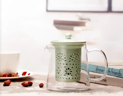 Buy High Quality High Borosilicate Glass Water Pot Tea Pot With Ceramic ...