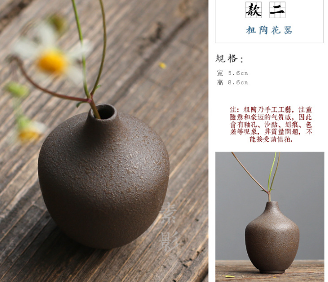 Buy Hotel Home Ceramics Handmade Flower Ware Coarse Pottery Tabletop ...
