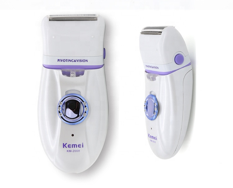 Buy Kemei Km-2668 Lady Body Facial Epilator Rechargeable Shaver Shaving ...
