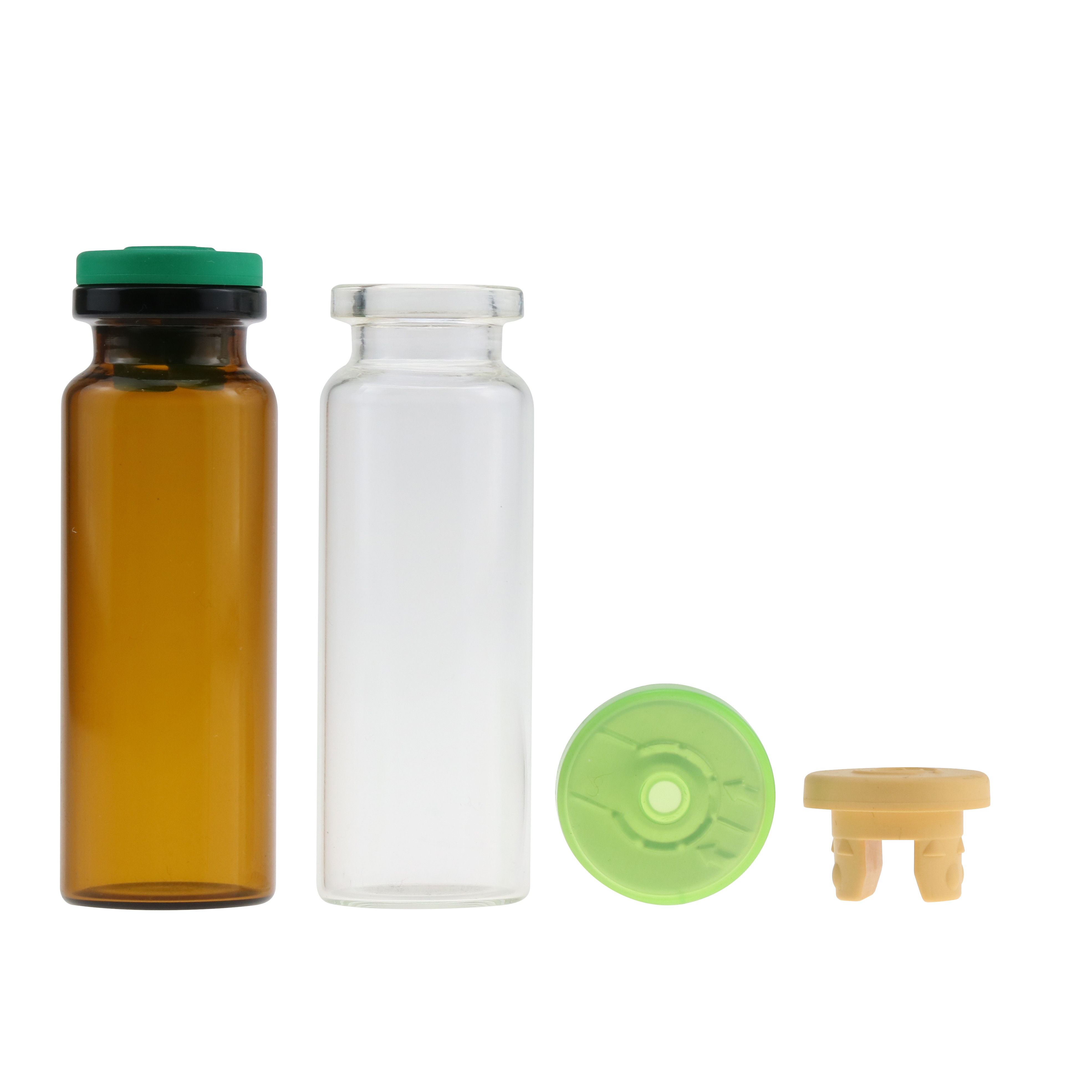 Buy Medical 10 Ml Glass Vials For Injection With Rubber Stopper And ...